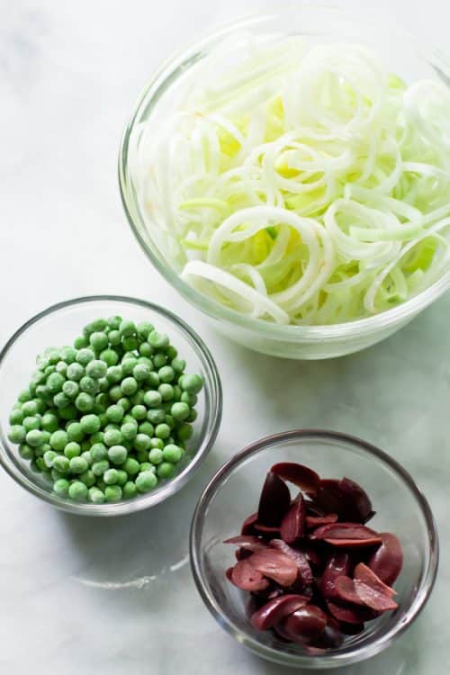 Leek Kalamata Rice - Primavera Kitchen