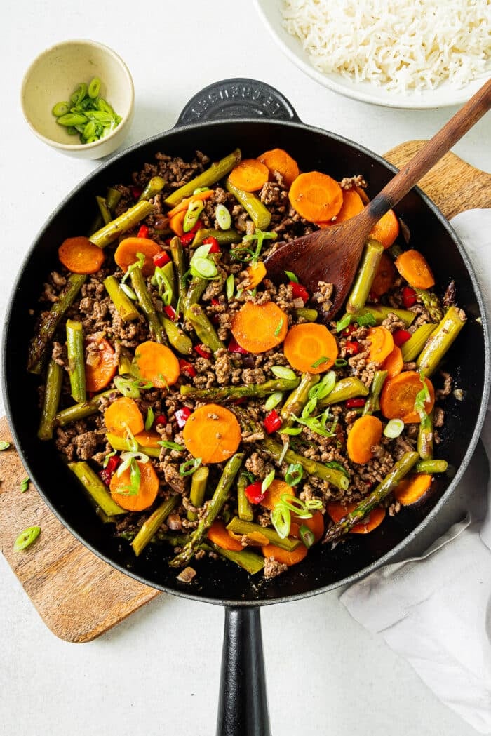Ground Beef and Vegetable Skillet, Ready in 30 Min!