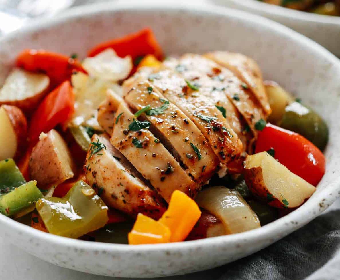 Grilled Chicken Breast With Vegetables