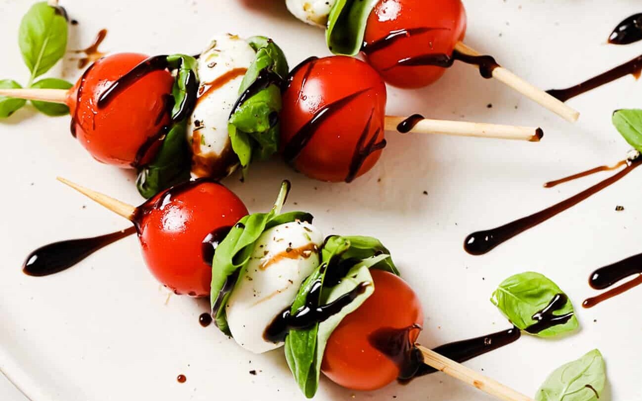 Caprese Skewers Recipe | Primavera Kitchen
