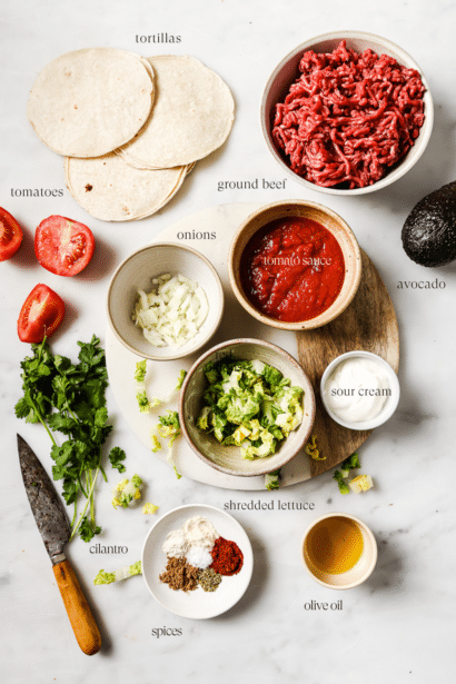 Ground Beef Tacos – With Homemade Seasoning & Tomato Sauce