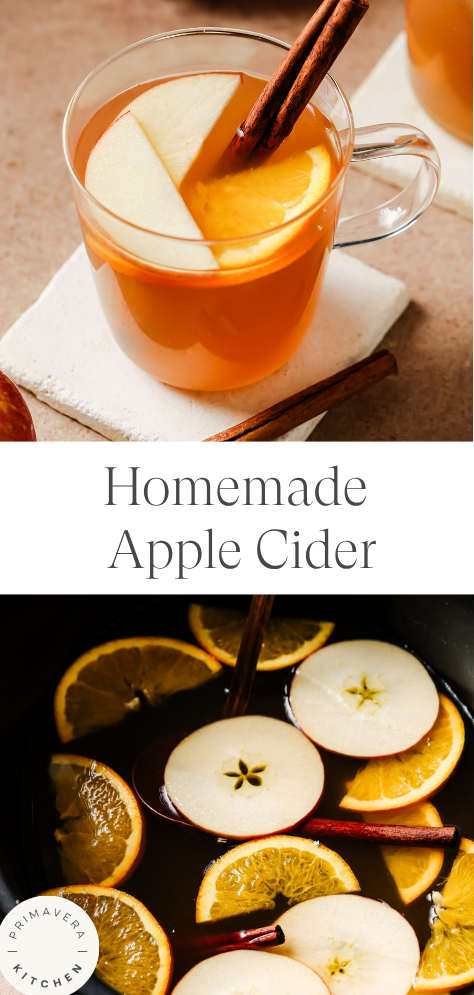 Homemade Apple Cider – With Cinnamon & Oranges